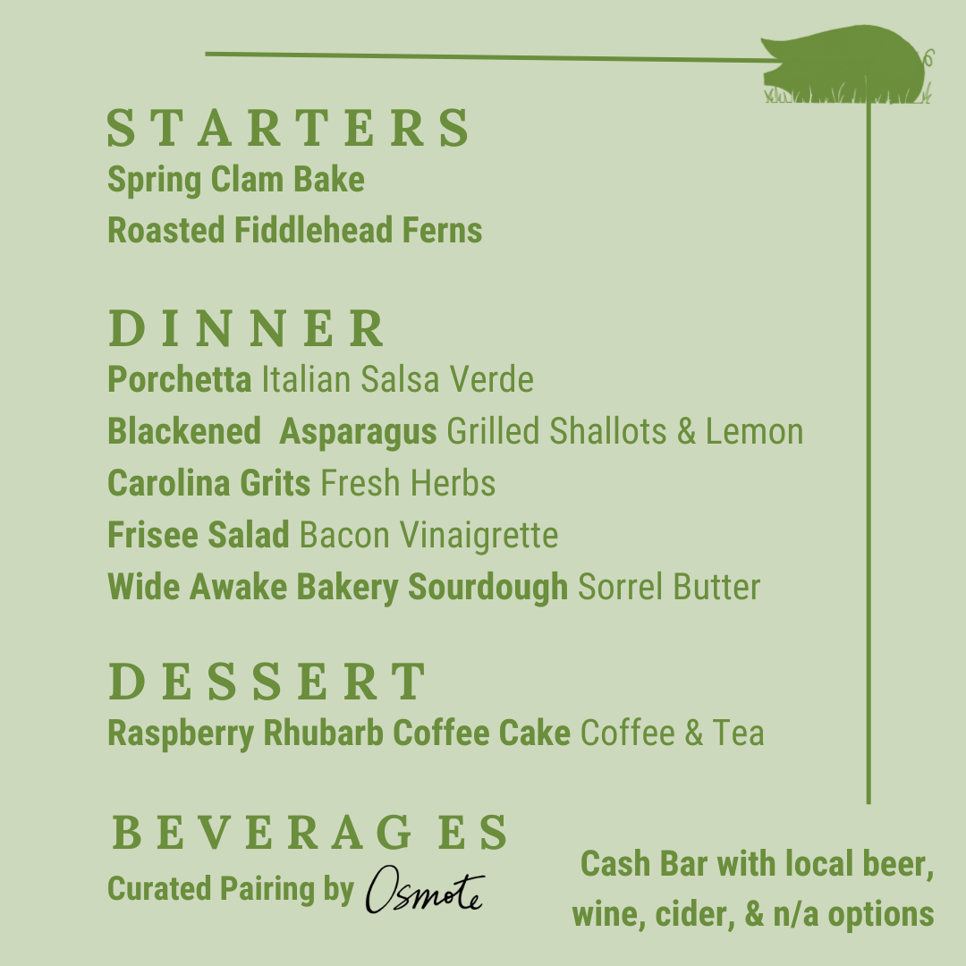 Spring Char 2024 Menu | Van Noble Farm